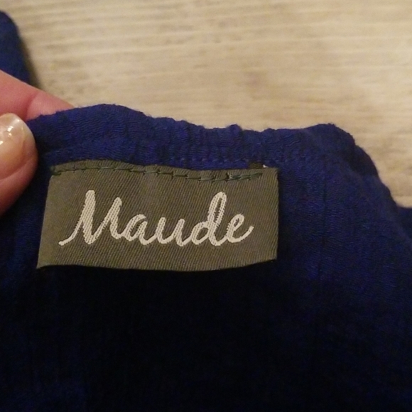 Mauve | Other | Maude Blue One Shoulder Romper | Poshmark